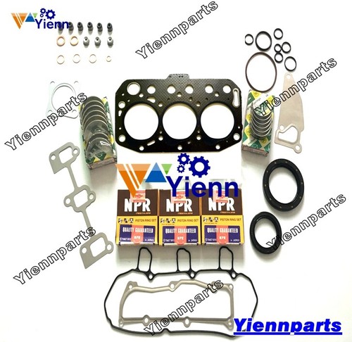 3TNM74 3TNM74F-SAKV Overhaul Re-ring Kit For Yanmar John Deere 1023E ...
