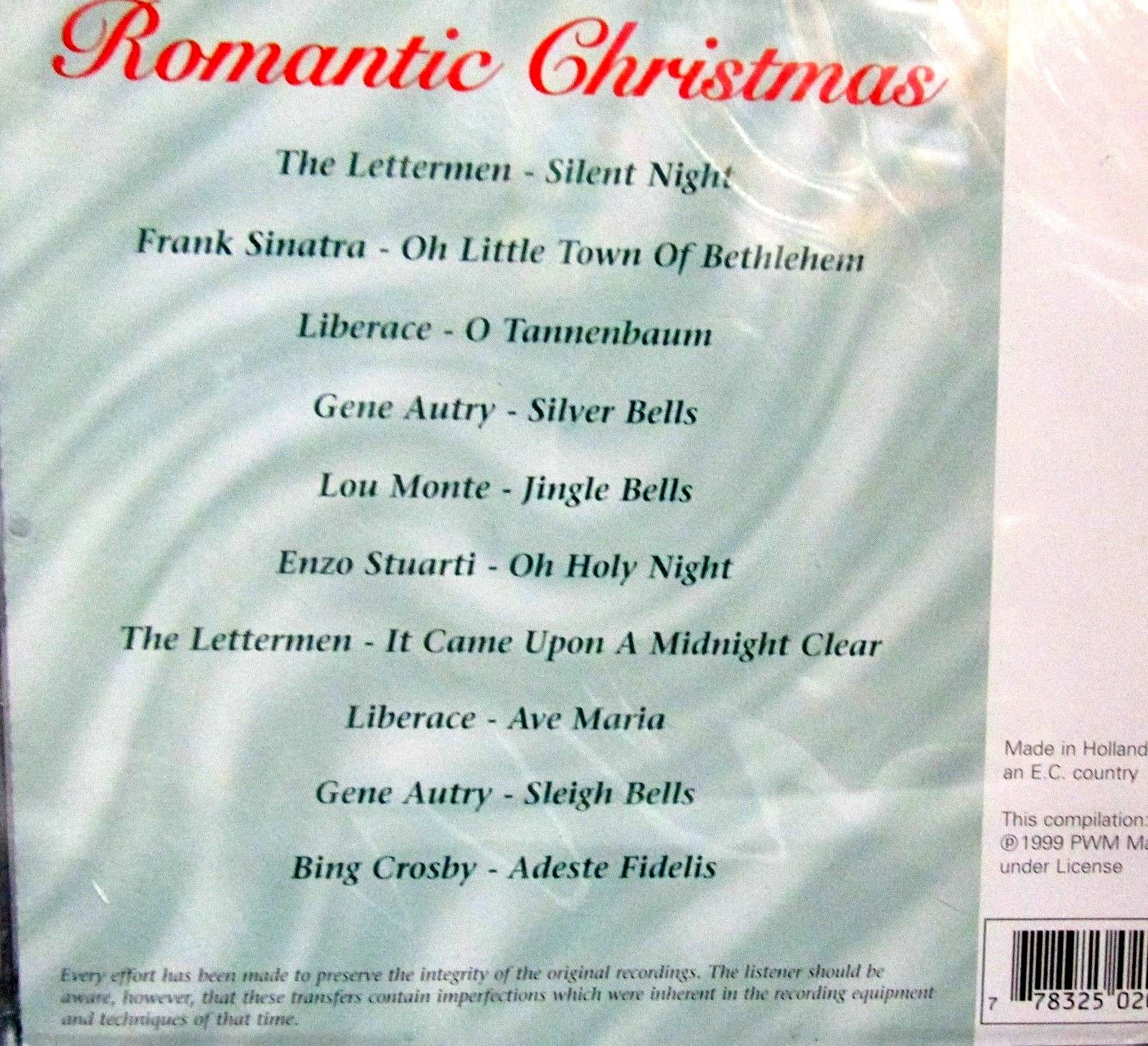Romantic Christmas CD,Lettermen, Bing Crosby,Liberace,Gene Autry,Frank ...