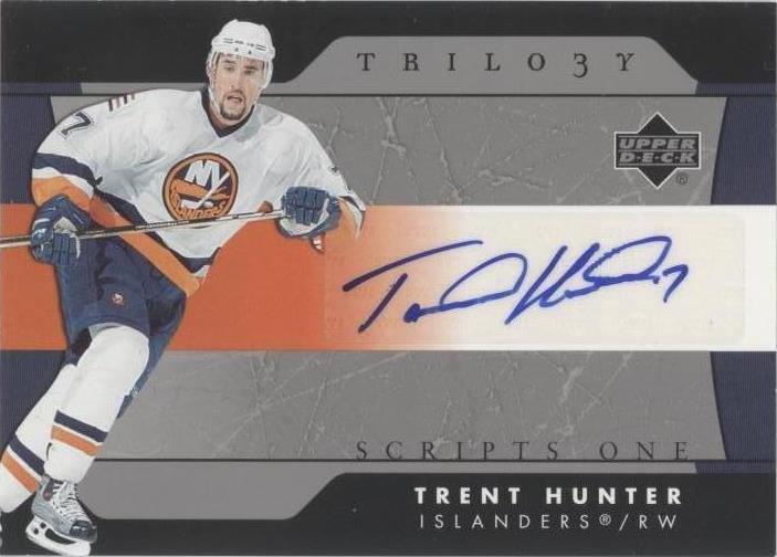 2005-06 Upper Deck Trilogy - Scripts Trent Hunter #SFS-TH (AU) for sale ...