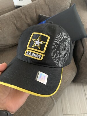 U.S. Army New Logo Black Star Baseball Cap Hat One Size Fits All ...