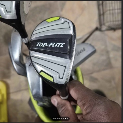 Golf Clubs, Top Flite Junior 6 Clubs Golf Set~Green/Gray kids Bag RH ...