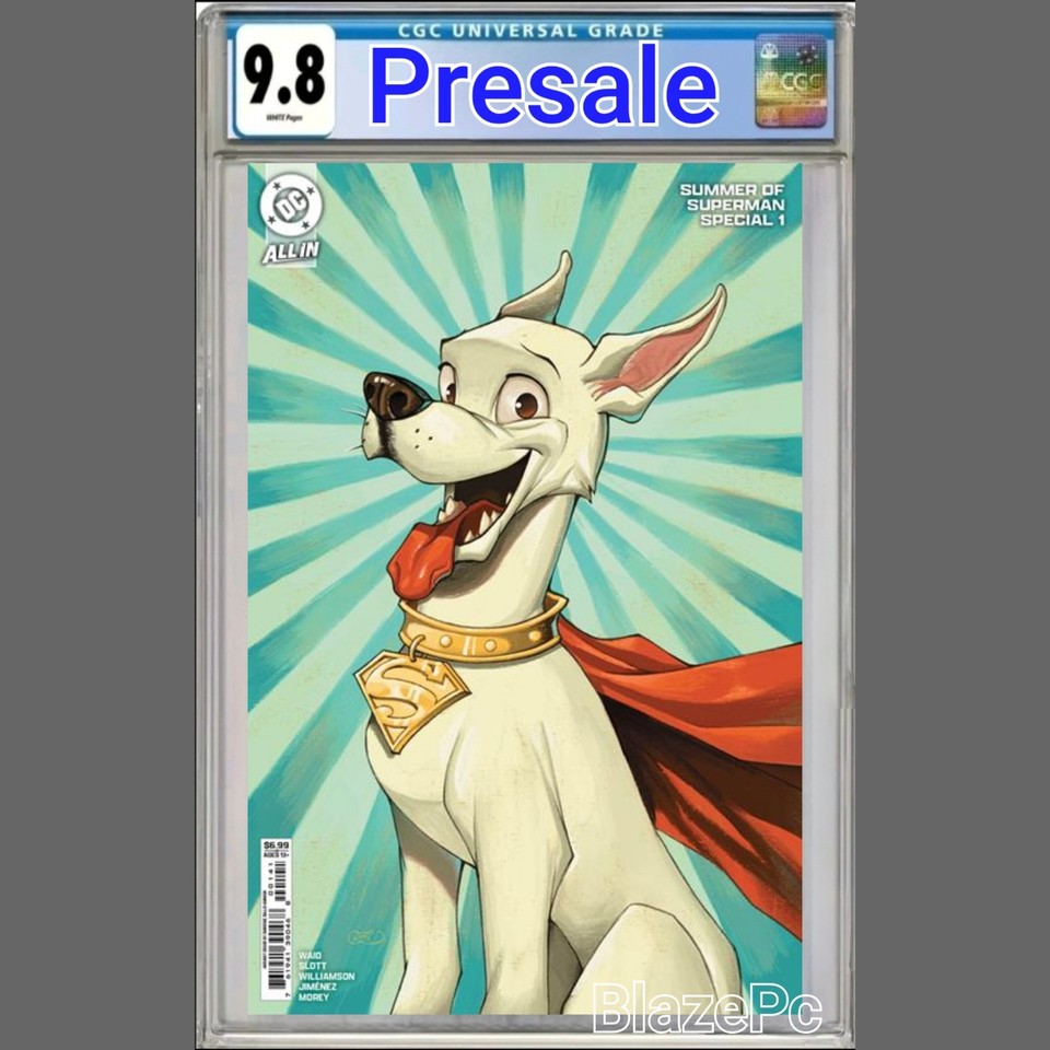 Summer of Superman Special #1 CGC 9.8 Zullo Uminga Krypto Variant ...