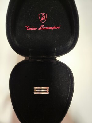 Tonino Lamborghini Ring Blue/Black Size 11 | eBay