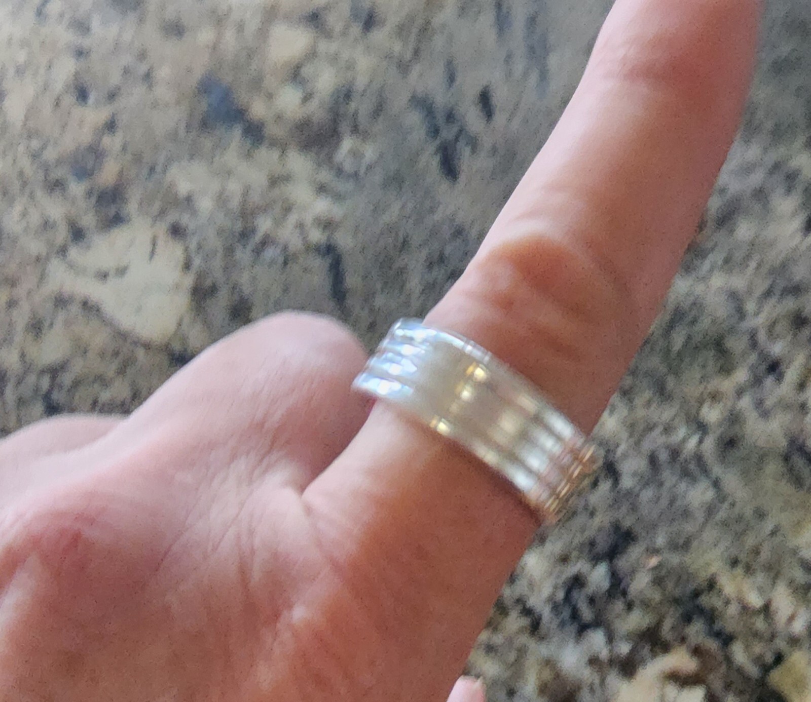 James Avery Retired High Polished Ribbed Band Ring Si… - Gem