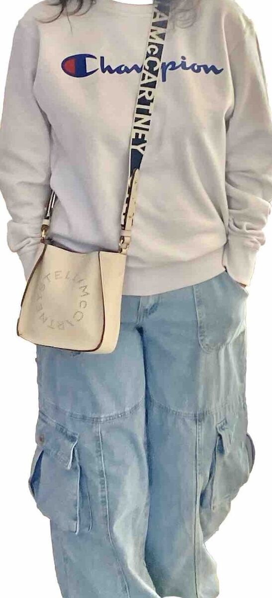 New Stella McCartney Perforated Logo Faux Leather Mini New Stella McCartney Perforated Logo Faux Leather Mini