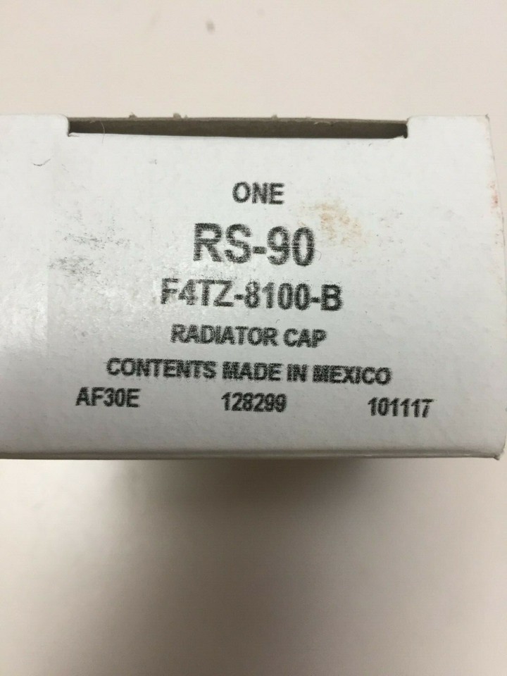 Genuine OEM Motorcraft RS90 Ford F4TZ8100B Radiator Cap | eBay