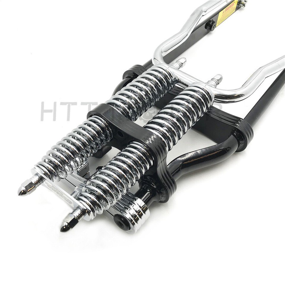 20" 2 Under Chrome Black Springer Front End W/Axle Kit FOR Harley ...