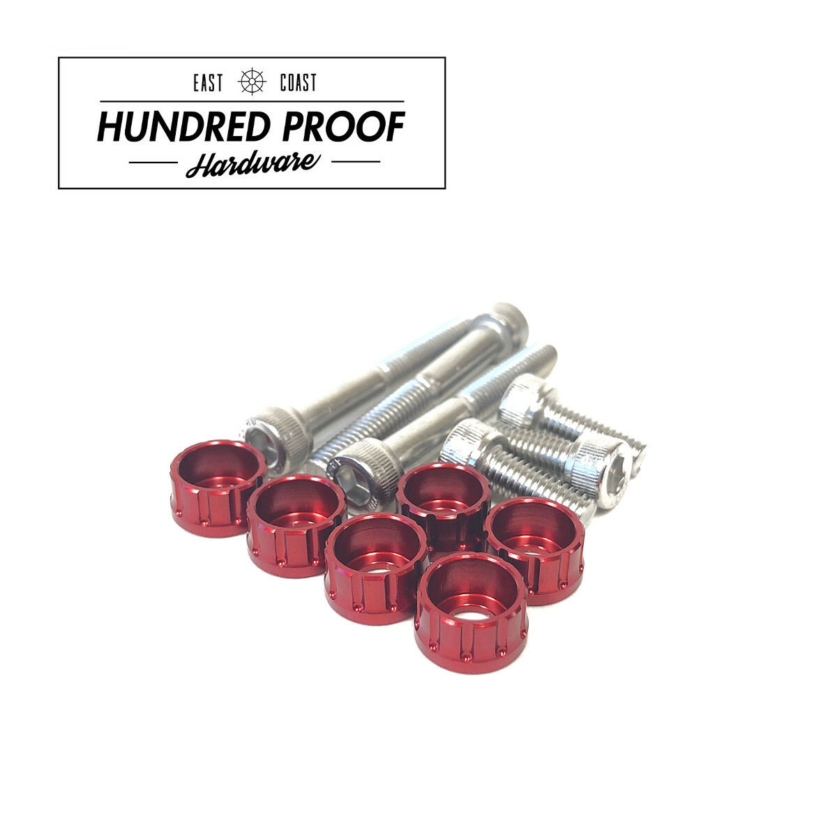 Hundred Proof Hardware VTEC Bolt Kit [Red] Honda Acura JDM B16a B18c ...