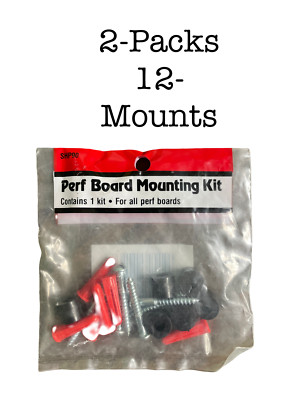 PEG BOARD Mounting Kit (2 PACK) (24 MOUNTS) FREE SHIPPING | eBay