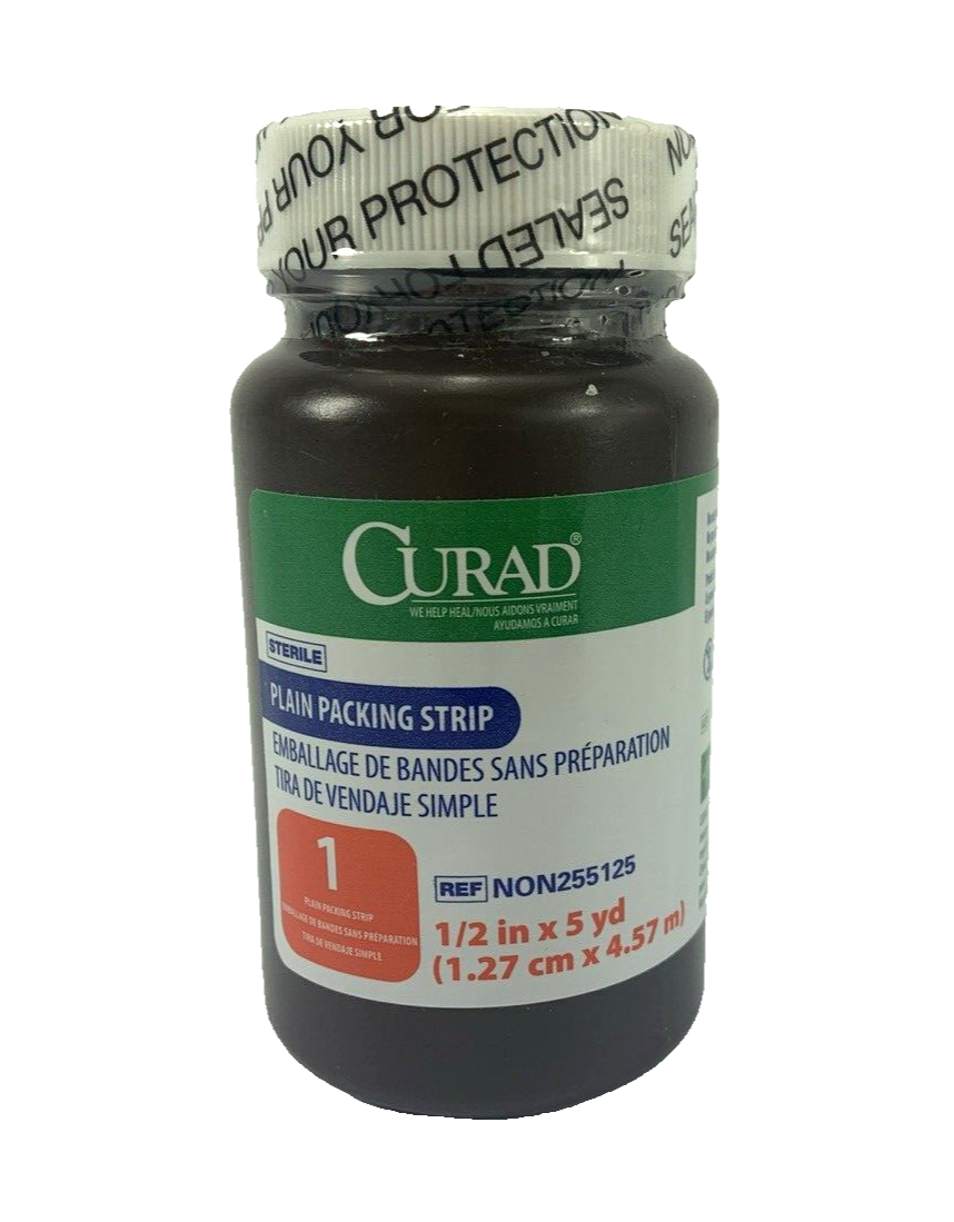 1 EA CURAD Sterile Plain Packing Strips NON255125 1/2" x 5 yds. SEALED ...