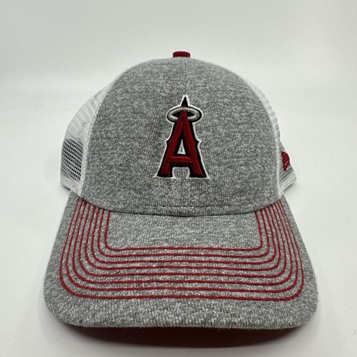Los Angeles ANGELS Womens MLB Gray Baseball Cap New Era Mesh Snapback ...