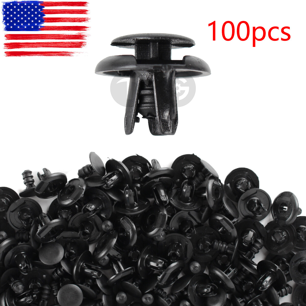 100Pcs Fender Liner Fastener Rivet Push Clips Retainer For Toyota Camry ...