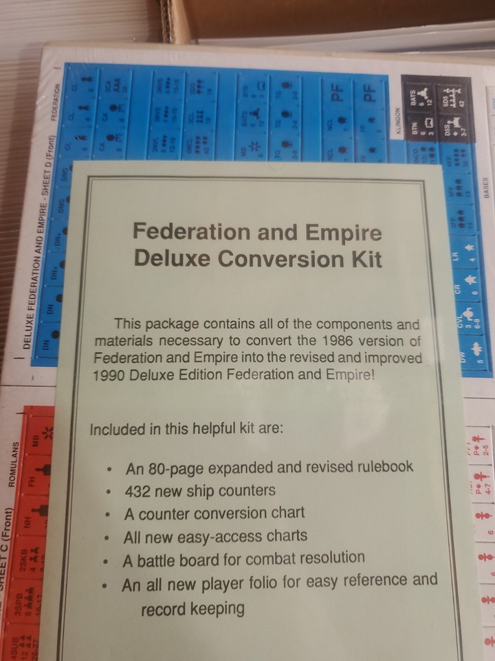 Star Trek: Federation and Empire - Deluxe Rulebook (Task Force Games ...