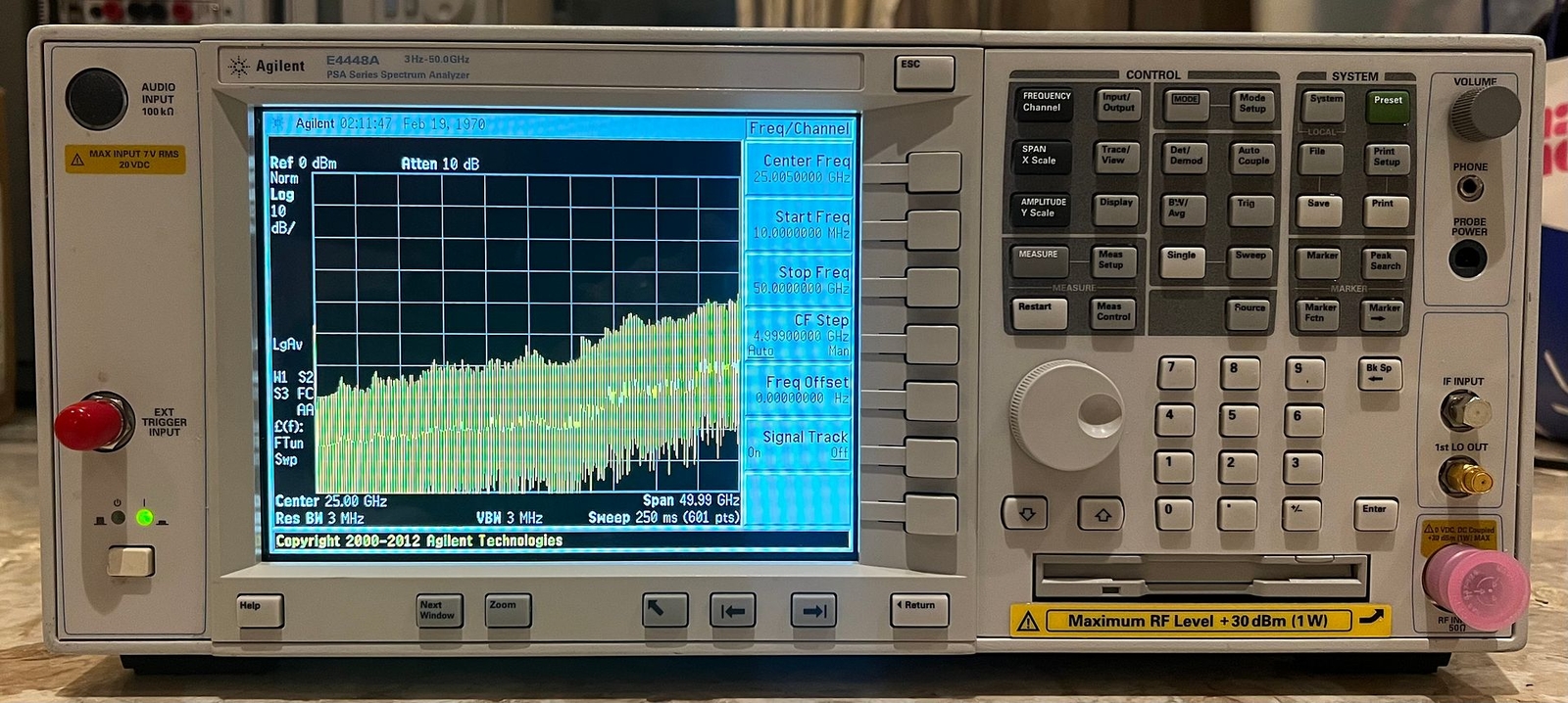 Agilent/Keysight E4448A 3 Hz - 50 GHz PSA Spectrum Analyzer, LOADED ...