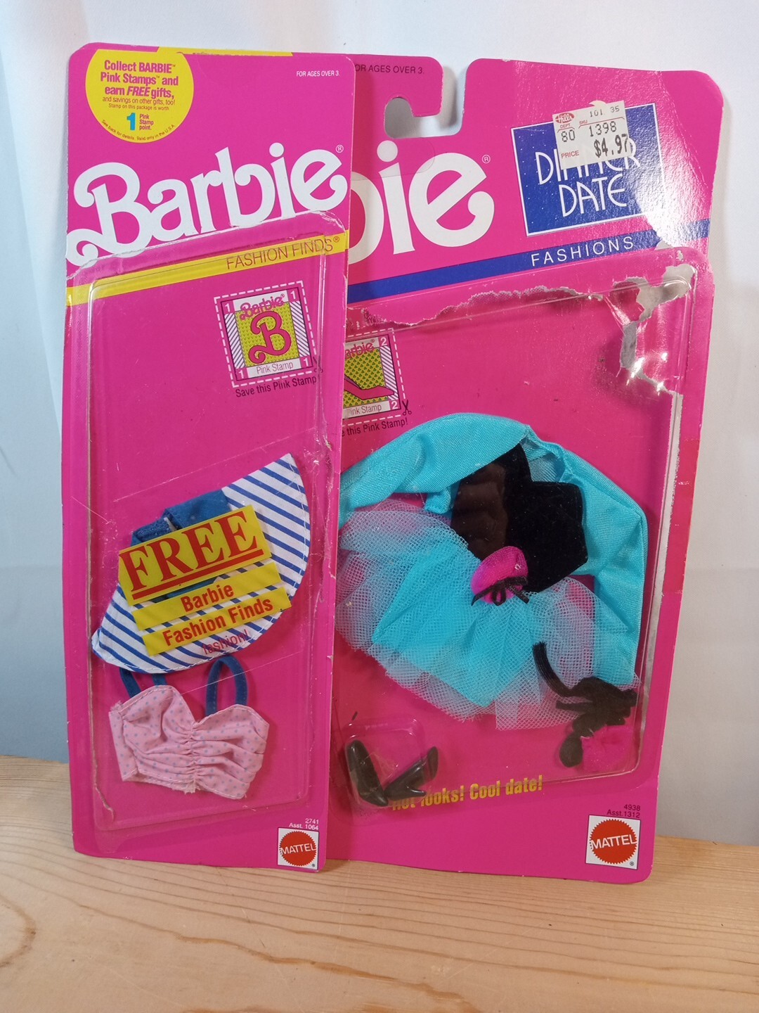 BARBIE DINNER DATE FASHIONS 4938 & 2741 by MATTEL VINTAGE 1990 | eBay