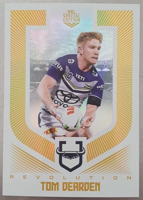 NRL 2024 Revolution Gold Parallel Card Tom Dearden Cowboys | eBay