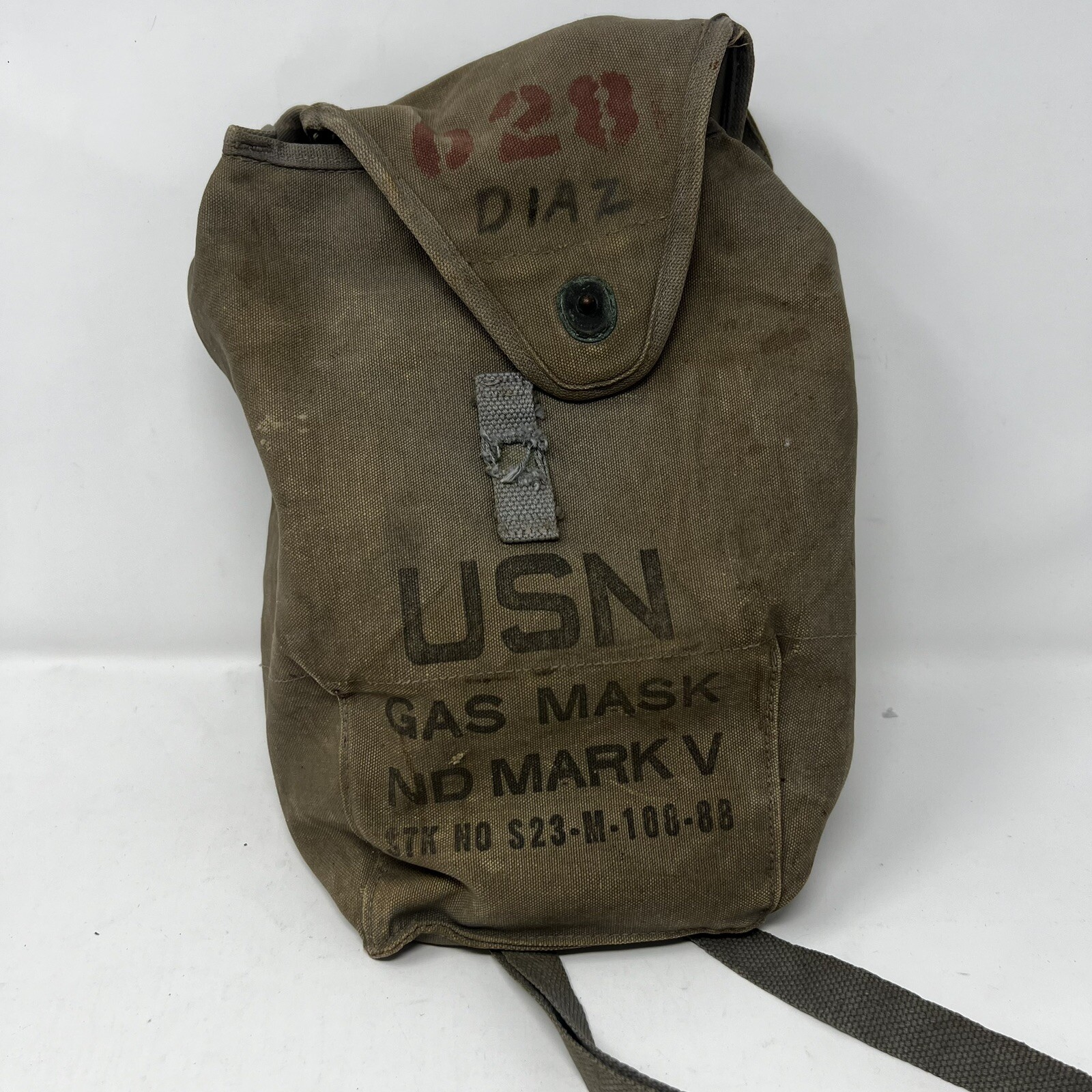 Vintage 1960s US Navy ND Mark V Gas Mask Military Vietnam War With Bag ...