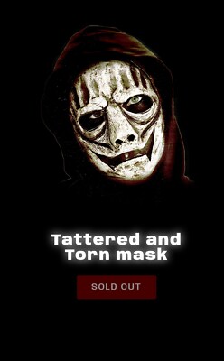 Slipknot Tattered And Torn Mask Rare Sold Out Clown Corey Ghost Face ...