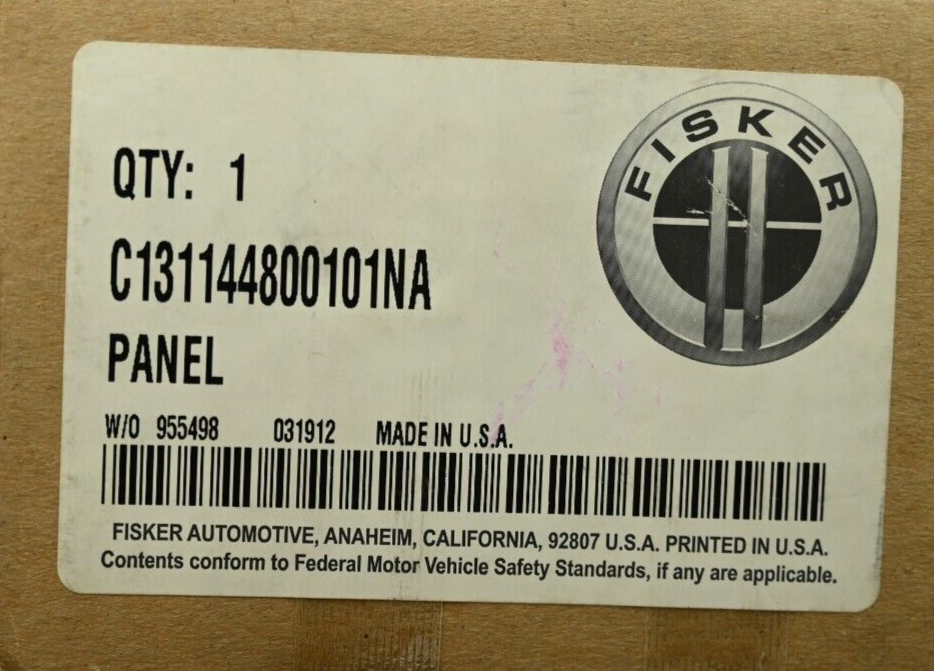 Genuine OEM Fisker Karma Panel P/N C131144800101NA NEW in Box | eBay