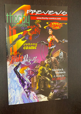 THORBY COMICS PREVIEW #1 (1998) -- Nightvision Promo -- Sherlock Holmes ...