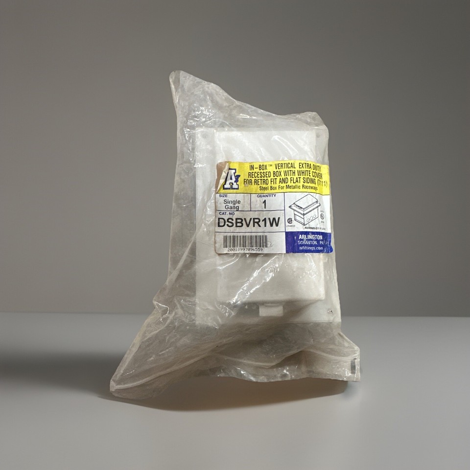 🔴Arlington DSBVR1W 1-Gang Metal InBox Vertical White‼️ | eBay