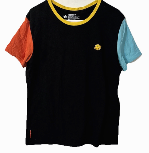 Dutch Bros Brothers Melting Smiley Face T Shirt Color Block Black Size ...