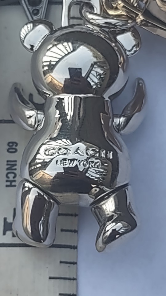 Coach Teddy Bear Star Lightning Bolt Keychain Charm NWT | eBay