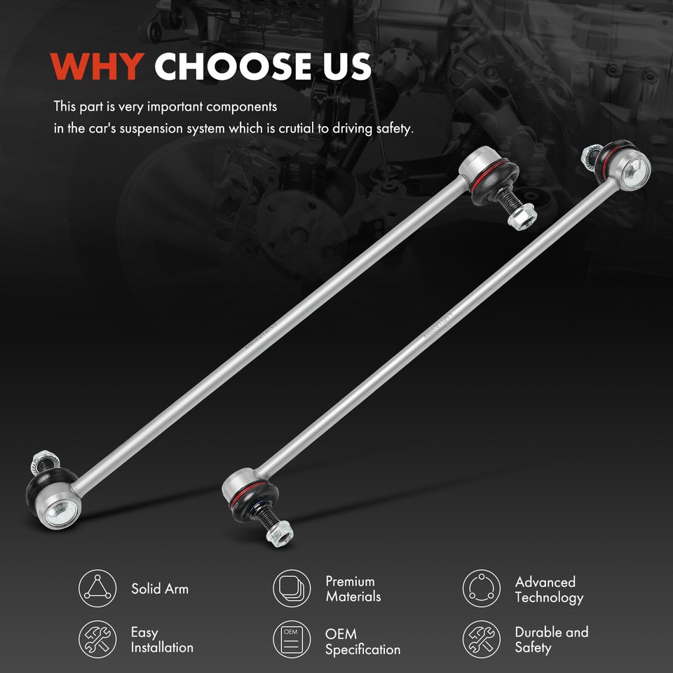 2x Sway Bar Link Kit for Honda HR-V 2016 2017 2018 2019-2022 Front LH ...
