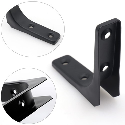 4pcs 4 Inch L Brackets Heavy Duty Wall Mount Black L Corner Brackets ...