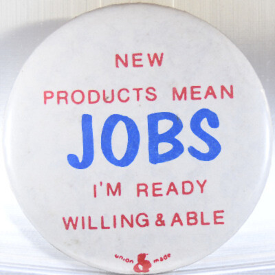 1980s Union Made Jobs Pinback 1980s 2in Vintage Button | eBay