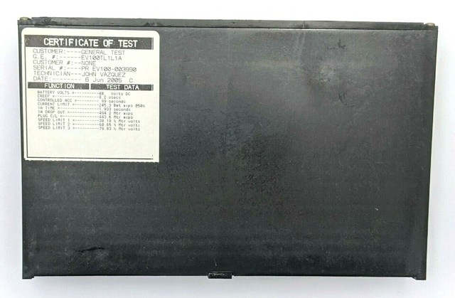 General Electric Ev100 Speed Limit Control Card - IC3645EVL1 for sale ...