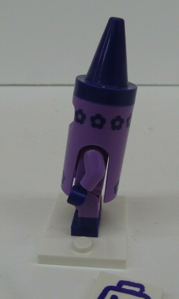 LEGO PURPLE CRAYON MINIFIGURE SERIES COLLECTIBLE SUIT CHARACTER FIGURE ...