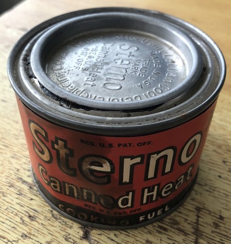 Sterno Canned Heat Cooking Fuel New York Tin Can With Contents 1940s ...