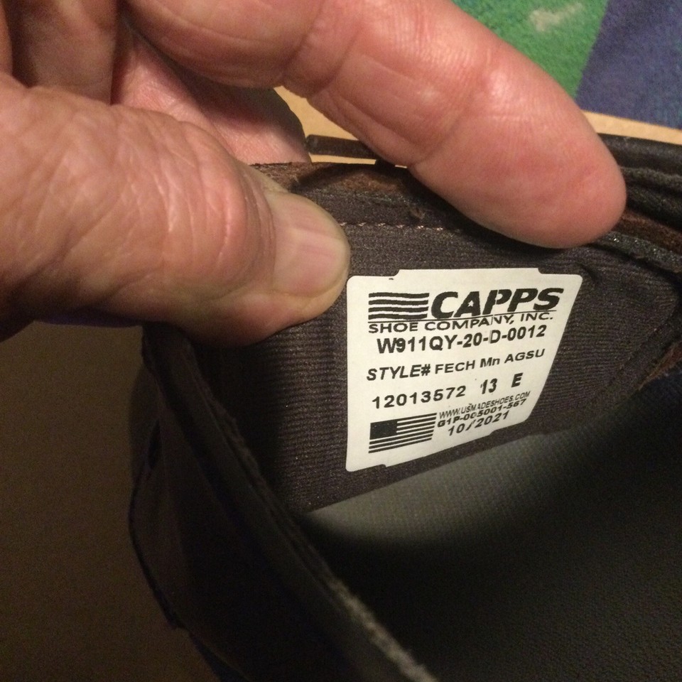 AGSU, Army Dress Uniform Shoes, Brown , Size 13E, By Capps, Army Issue ...