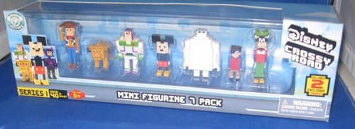 DISNEY CROSSY ROAD MINI FIGURINE 7 PACK SERIES 1,HIRO CLARABELLE ...