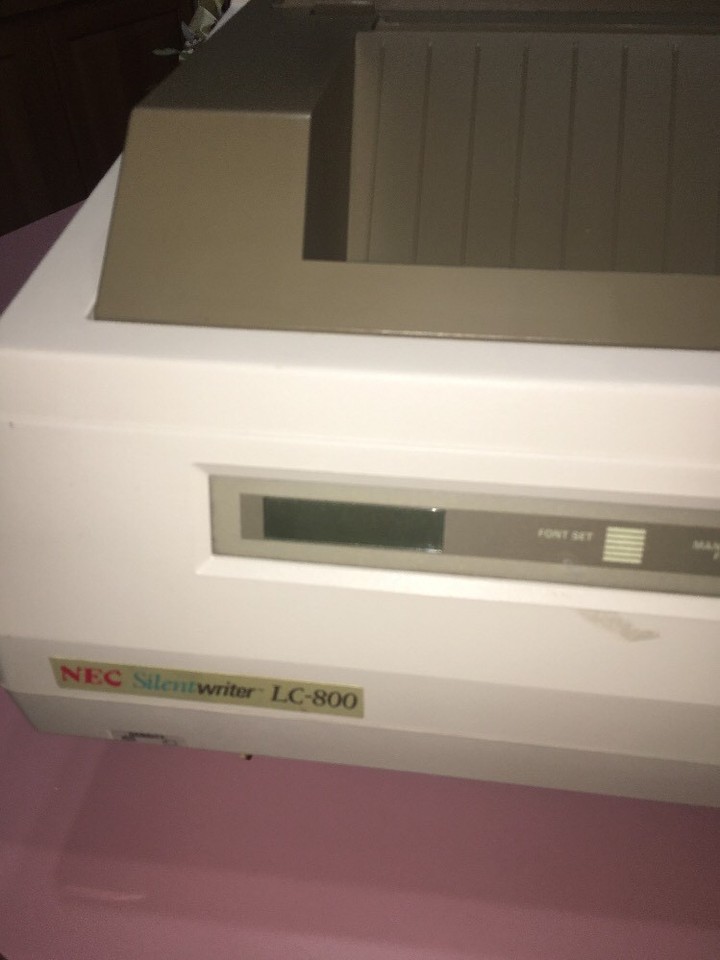 NEC Silent Writer LC-800 Post-Script Printer-Excellent Condition-Rare ...
