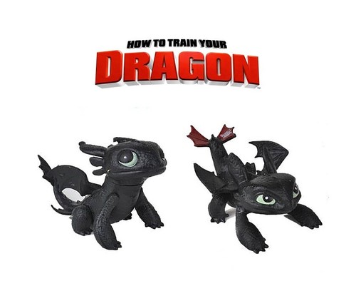 How to Train your Dragon Figures Toothless Night Fury Cake Toppers ...
