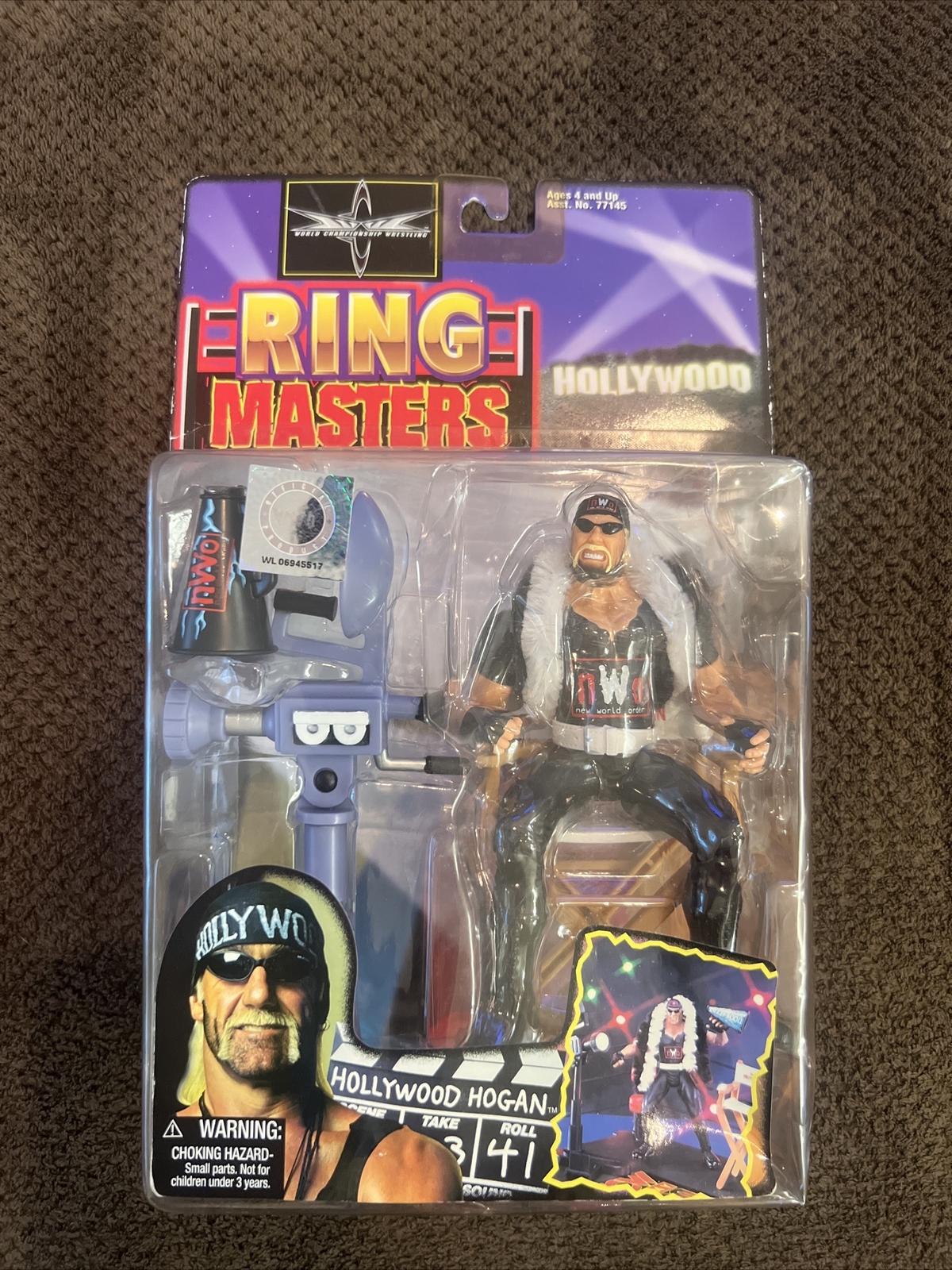 WCW Ring Masters Series HOLLYWOOD HULK HOGAN Wrestling Figure ToyBiz ...