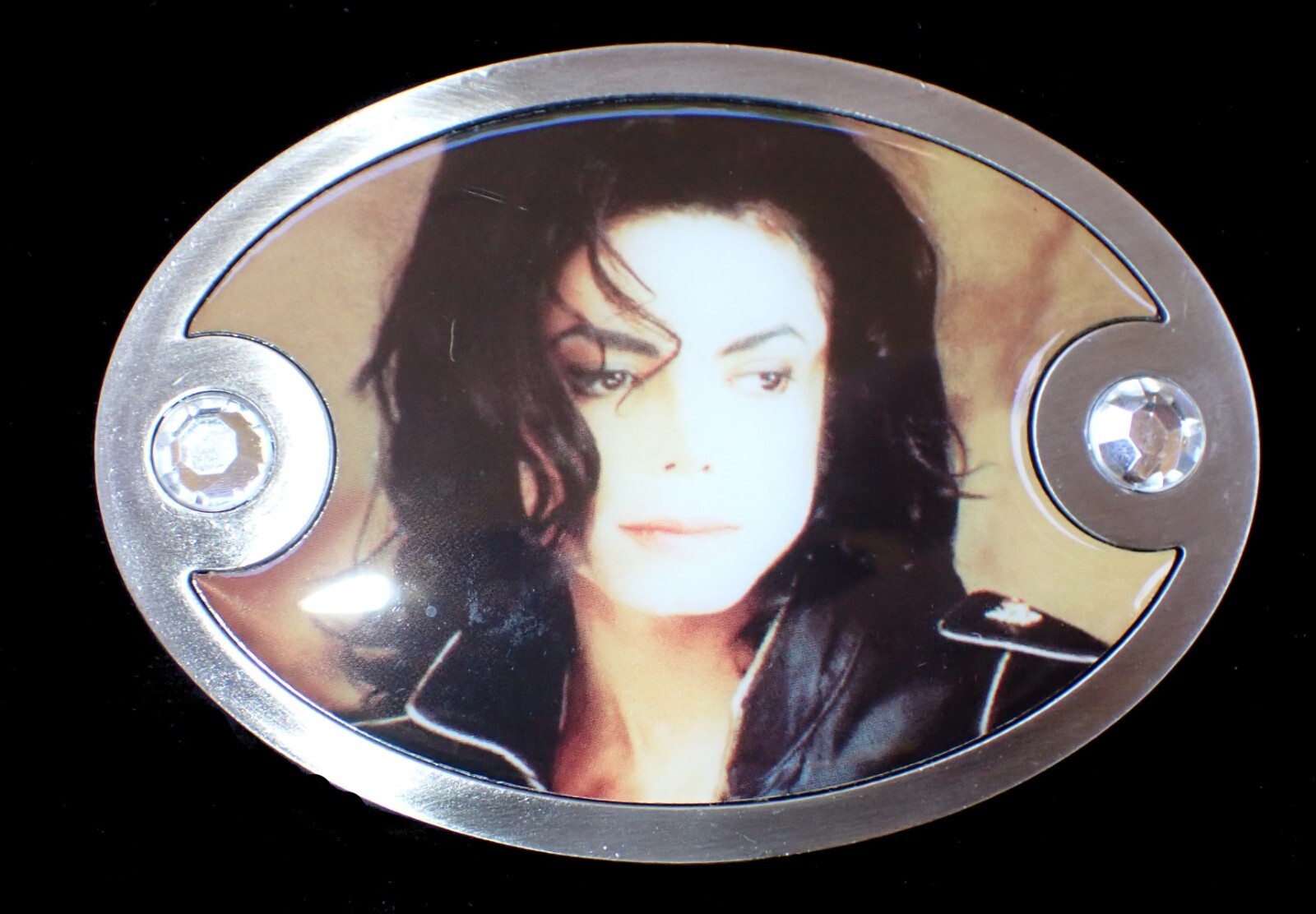 MICHAEL JACKSON PHOTO BELT BUCKLE WITH RHINESTONES LICENSED NEW | eBay