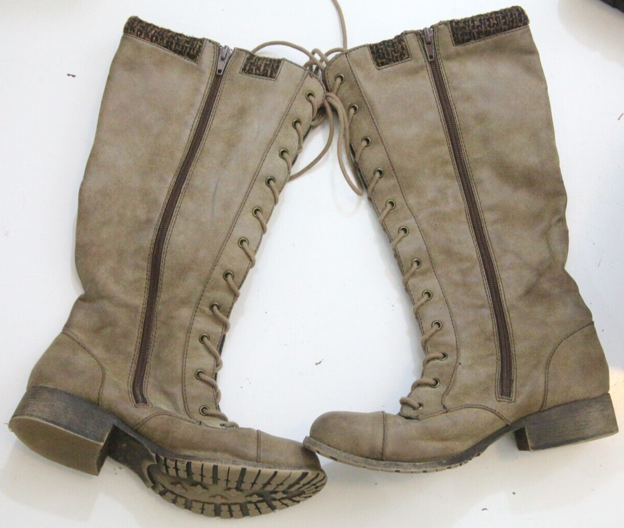 Jellypop Women's Faux Leather Emelia Side Zipper Woman's Boots Brown ...