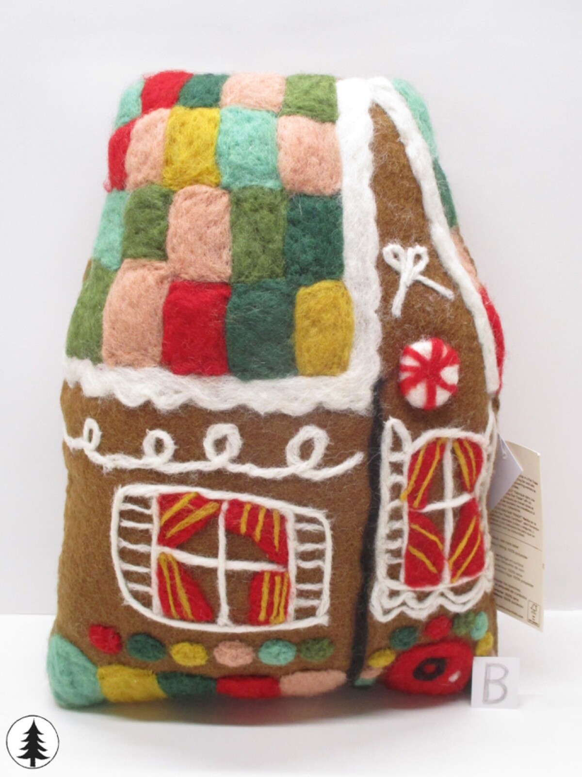 Pottery Barn Kids x Rifle Paper Co Gingerbread Felt Pillow Winter ...