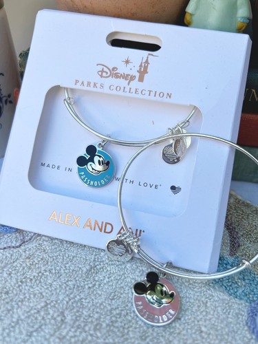 Alex And Ani Disney Parks Collection Mickey Mouse Passholder Bracelet ...