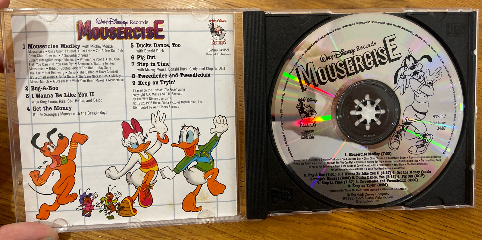Walt Disney Mousercise Songs [Blister] CD, Dec-1995, Walt Disney ...