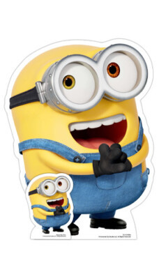 Bob Happy Minions 2 Star Mini Cardboard Cutout 62cm | eBay UK
