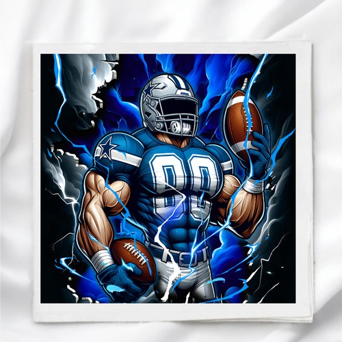 Dallas Cowboys Football Fabric Panel for Quilting Crafting Sewing NFL ...