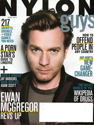 NYLON GUYS Magazine March 2015 Ewan McGregor Christian Serratos Logic ...