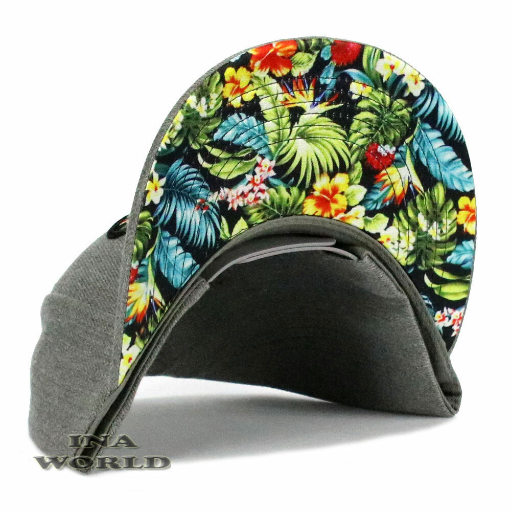 ALOHA HAWAII Hat Hawaiian Flower Embroidered Snapback Flat Bill ...