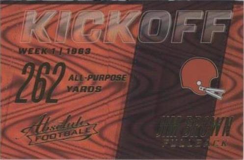 2017 Panini Absolute - Kickoff Jim Brown #16 for sale online | eBay