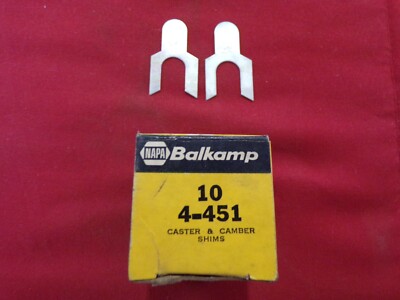 NOS NAPA, BALKAMP (10) CASTER & CAMBER SHIMS, PART NUMBER 4-451, A-1 ...