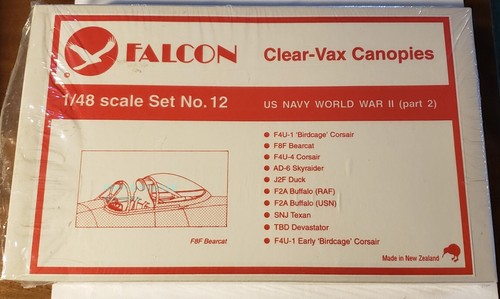 Falcon Clear-Vax #12 US Navy WWII Part 2 1/48 Vacuform Canopy Set | eBay